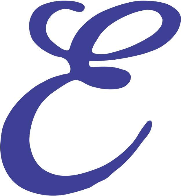 2.75in x 3in Blue Cursive E Monogram Sticker Fancy Vinyl Vehicle ...