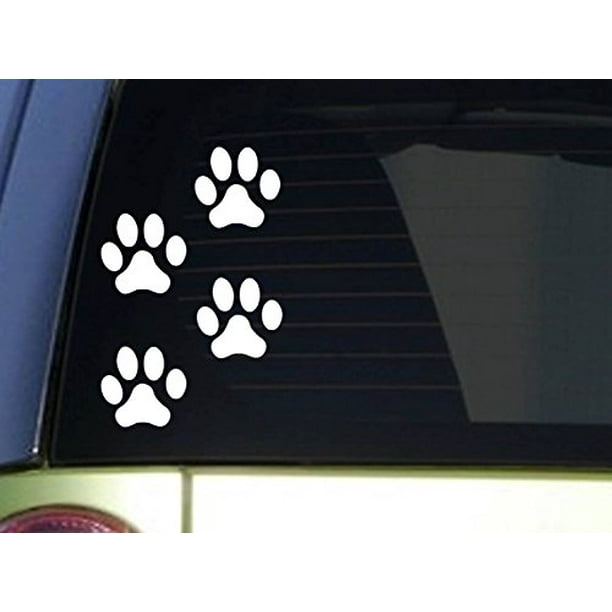 Set of 4 Dog Paws *I934* 2x2 Inch sticker dog paw decals - Walmart.com