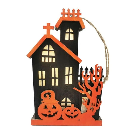 Haunted House Lighted Halloween Sign Haunted House Led Ambient Light ...