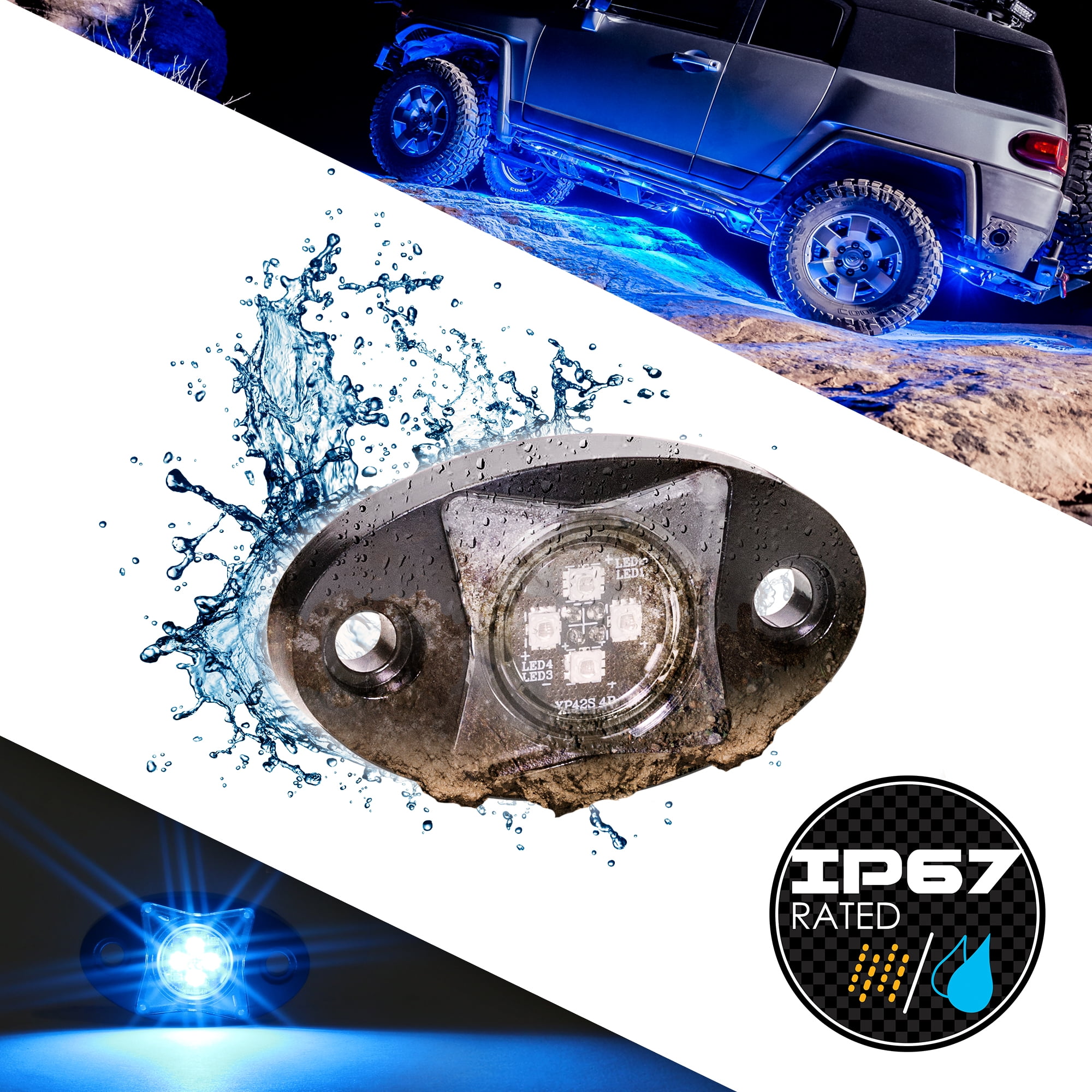 LAMPHUS StarDust SDRL14 LED Off Road Rock Crawling Light - BLUE ...