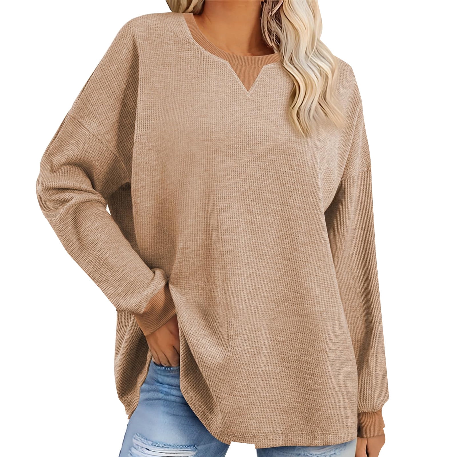 Click here for Pisexur Womens Sweatshirts Fashion Knitted Ribbed... prices