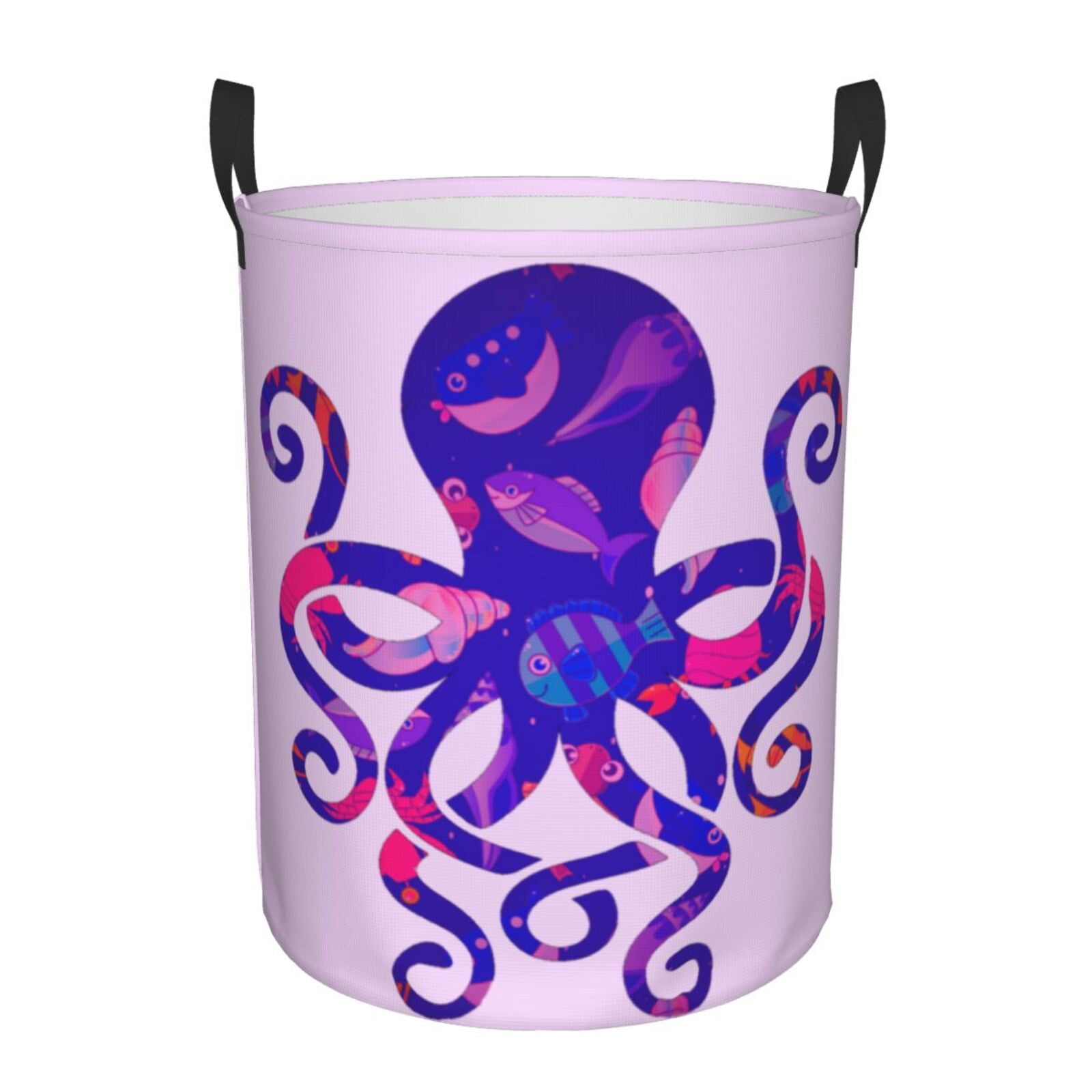 ZNDUO Laundry Basket, Round Laundry Storage Basket, Waterproof Laundry ...