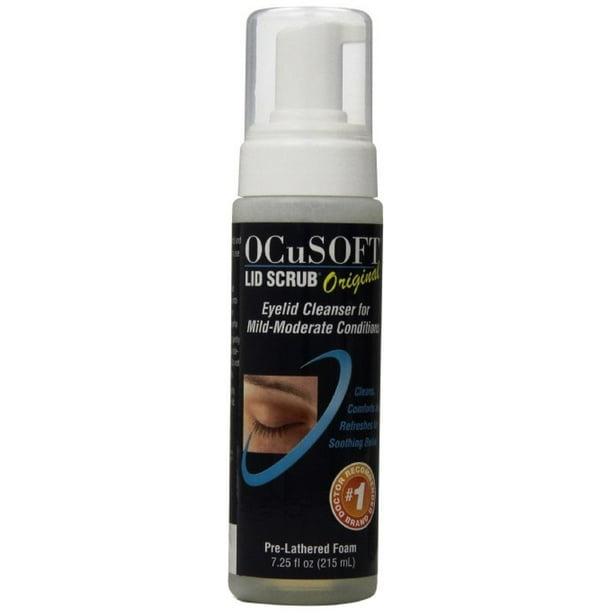 Ocusoft Lid Scrub Foaming Eyelid Cleanser pre-lathered foam, 7.25 oz ...