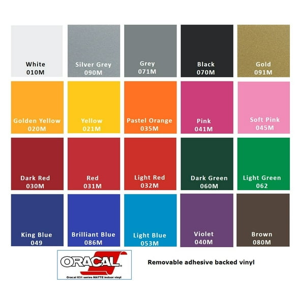 Oracal Vinyl in Craft Vinyl - Walmart.com