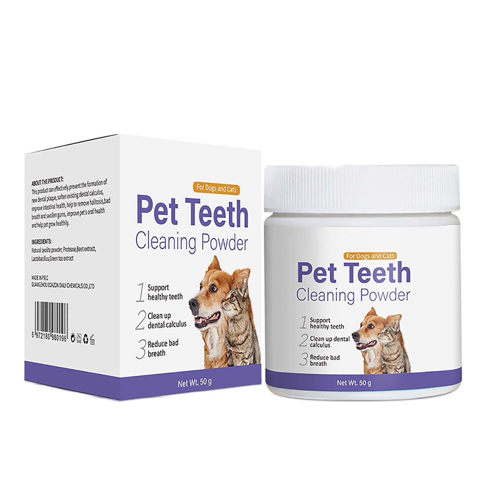 Polvo limpiador de dientes para perros y gatos,universal para eliminar ...