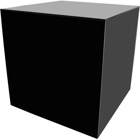 EAYY Black Baseball Display Cube Product Platform 9" Square Display 5 ...