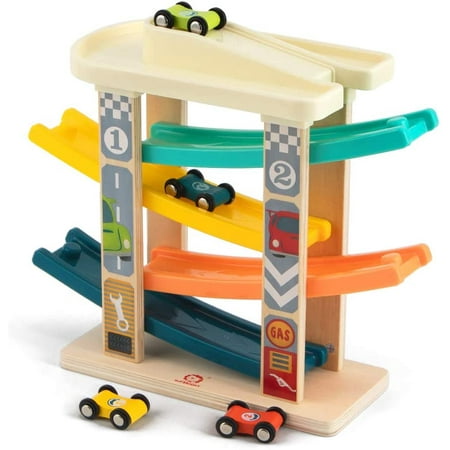 Car Race Toy for Toddlers, Race Track Game Toy Vehicle Sets with 4 ...