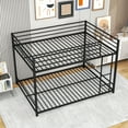 Seizeen Metal Full Bunk Bed, Full over Full Metal Bunk Bed, Modern ...