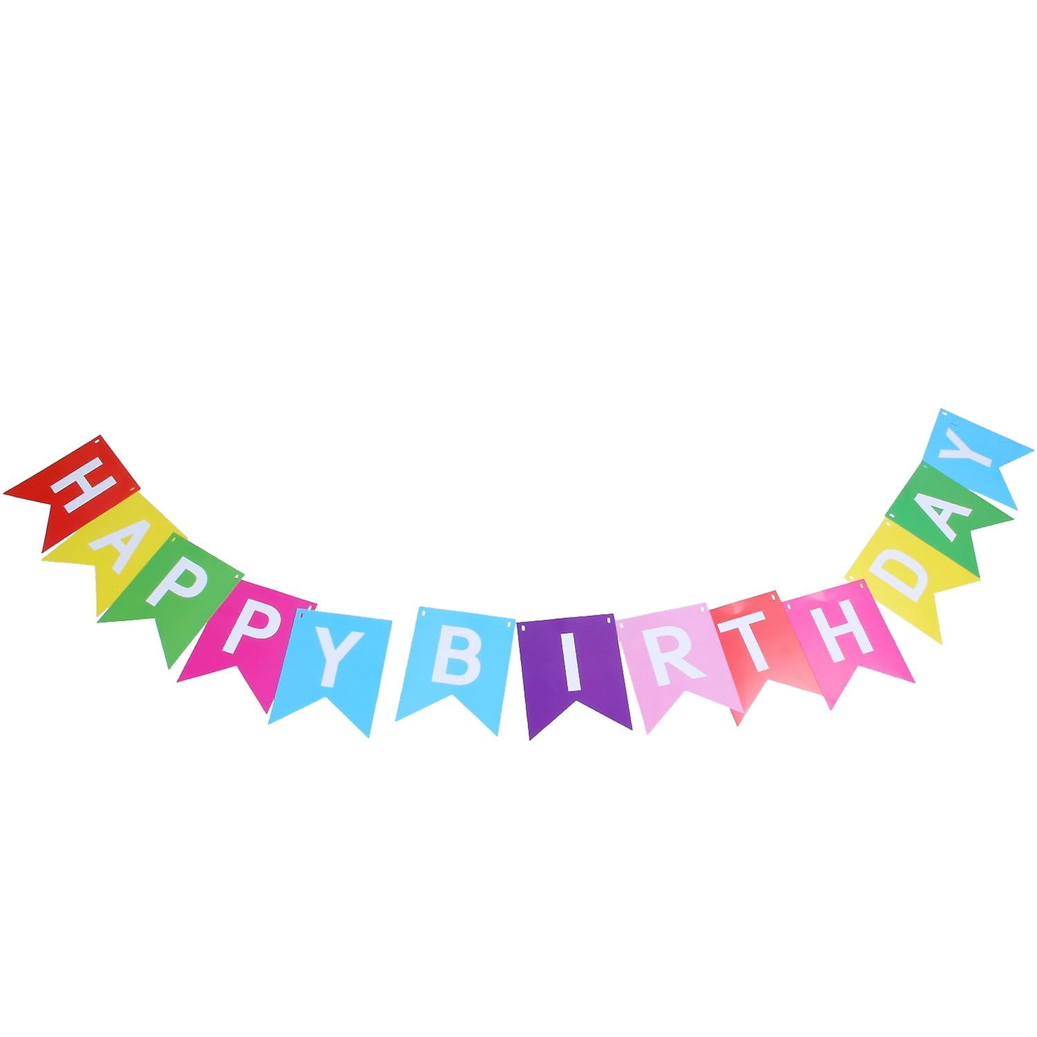 Colorido "feliz cumpleaños" Banderas de papel para fiestas de ...