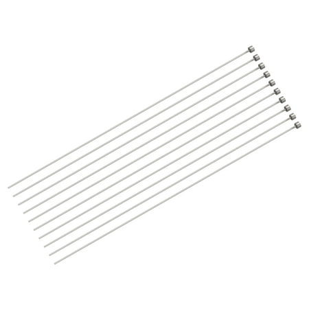 Straight Ejector Pins, 2mm Dia 65Mn Steel Round Tip Punch 250 Length ...