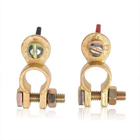 Unatoiry 1 Pair Battery Terminal Connectors Kit Car Battery Cable Ends ...