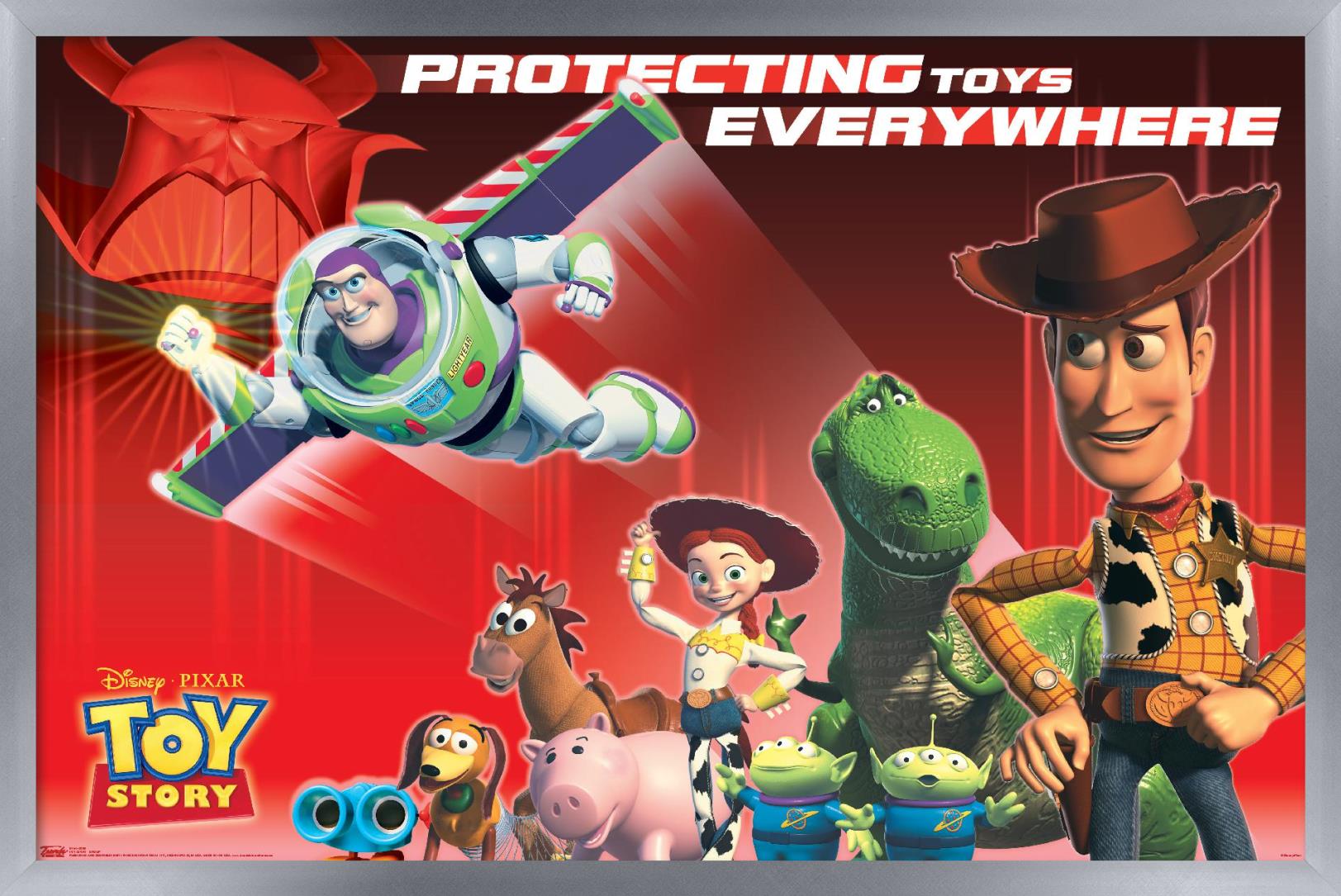 Disney Pixar Toy Story - Group Wall Poster, 22.375" x 34", Framed ...