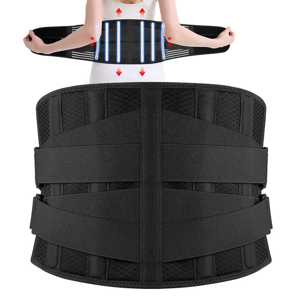AIXING Lumbar Support Back Brace Sports Adjustable Back Brace Back ...