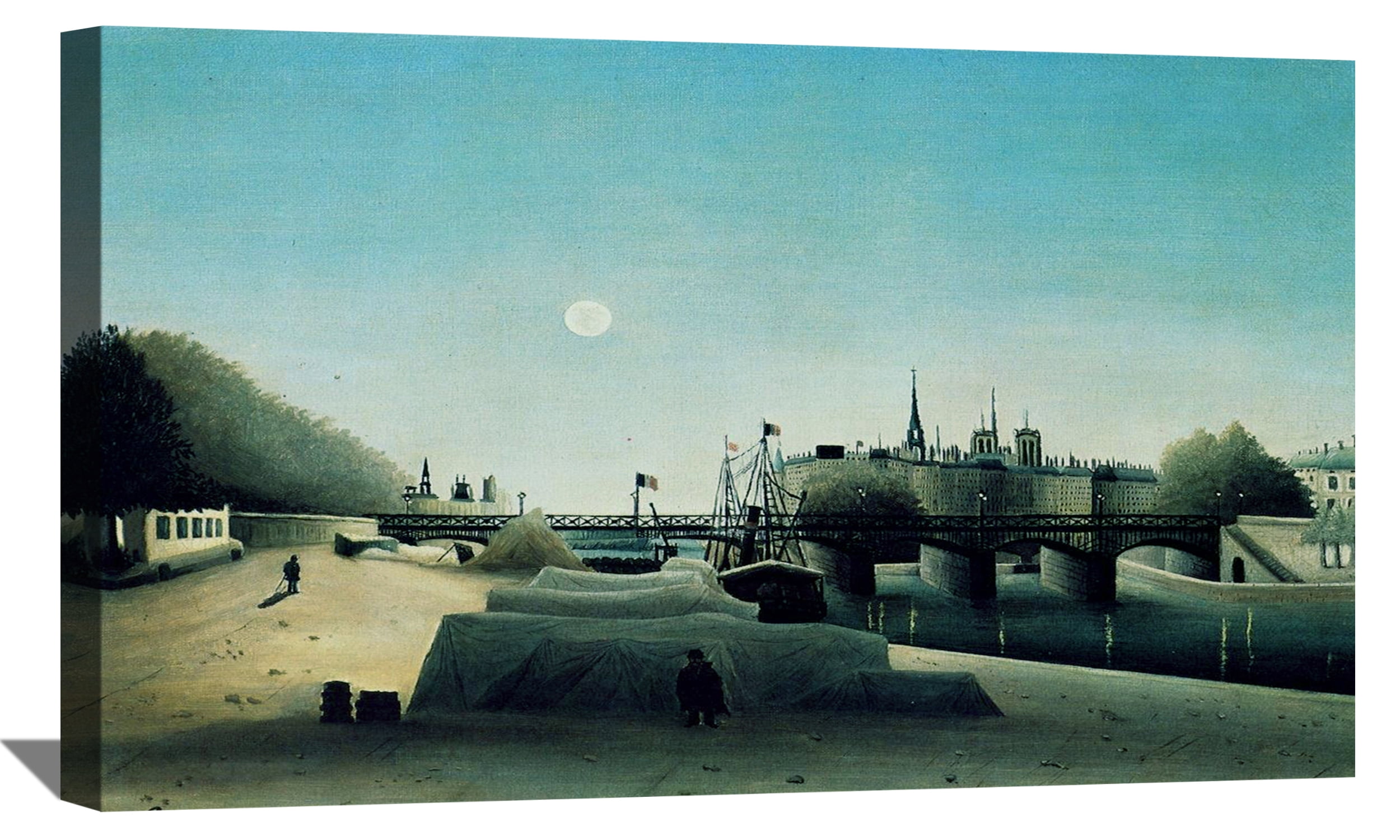 Henri Rousseau Painting Wall Art A View of the Ile Saint Louis from ...