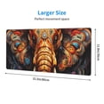 Elephant Indian Psychedelic Mouse Pad Extended Large Gaming Mousepad ...