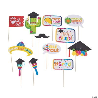 Fiesta Grad Stick Props - Party Favors - 12 Pieces - Walmart.com