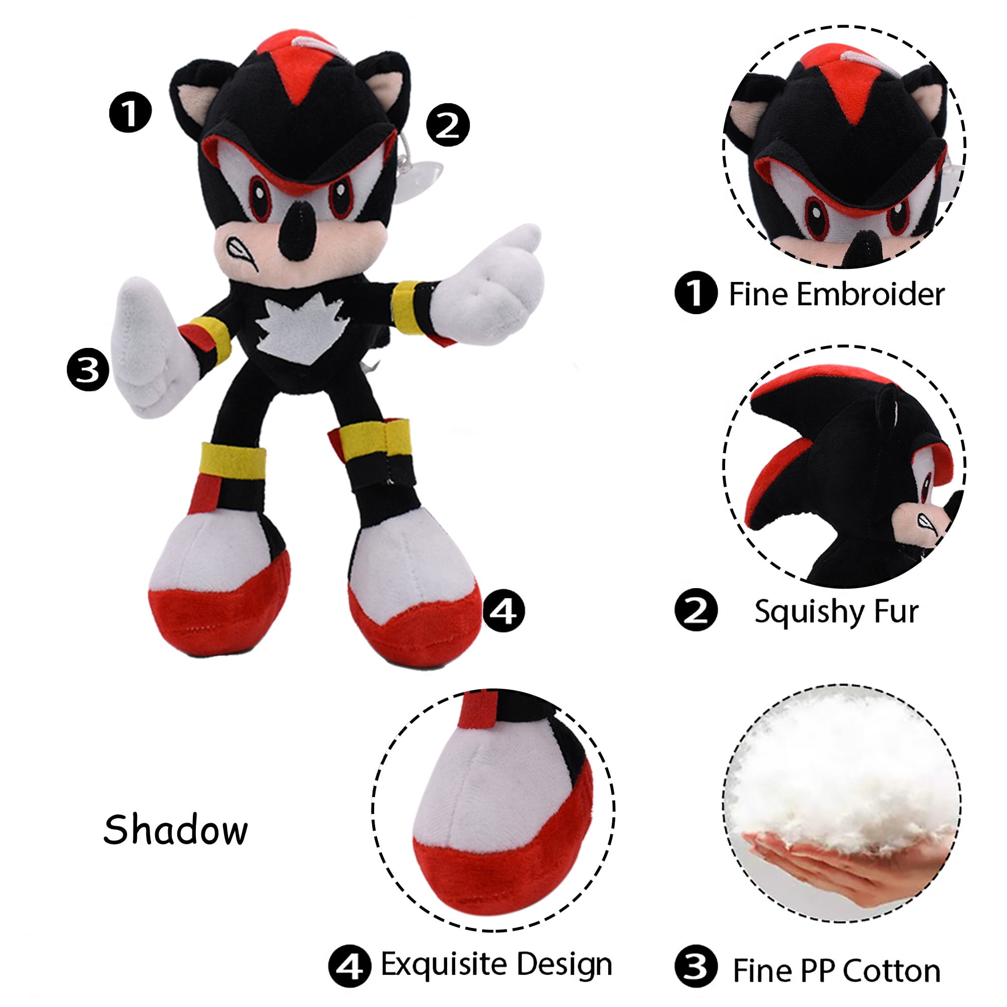 Buy Sonic the Hedgehog Shadow Plushies Toys for Boys 7 to 11 years ...