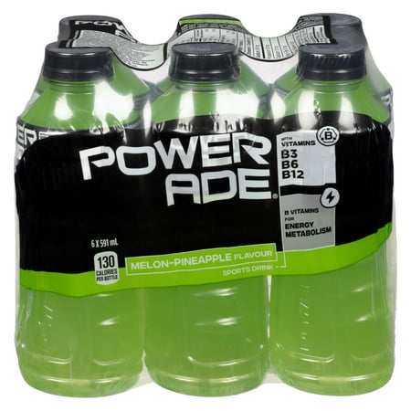 POWERADE Melon-Pineapple 591mL Bottles, 6 Pack, 6 x 591 mL - Walmart.ca