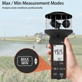 Advanced Professional Digital Cup Anemometer Featuring Backlit Display ...