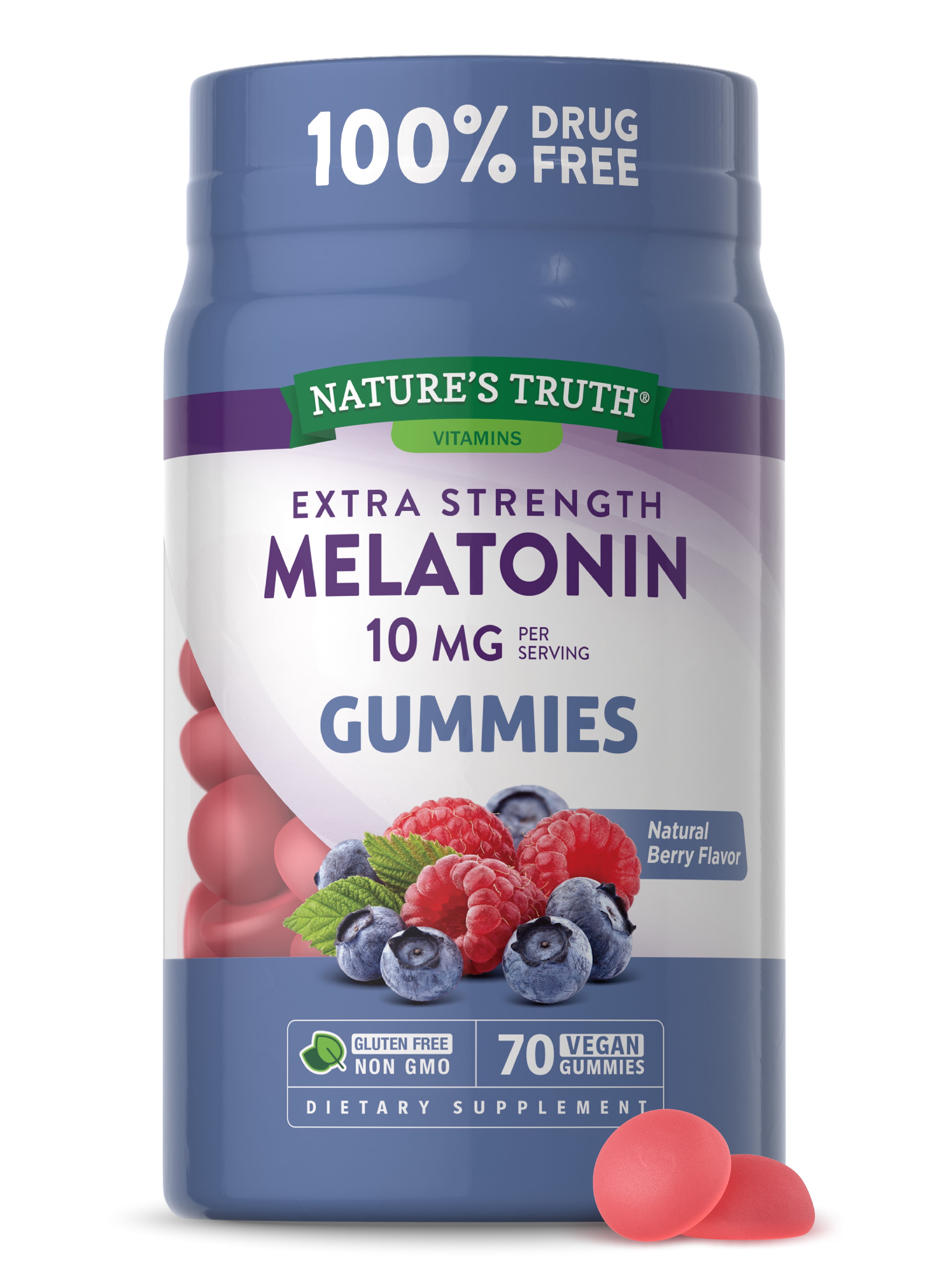 Buy Nature's Truth Melatonin Gummies 10mg | 70 Count | Natural Berry ...