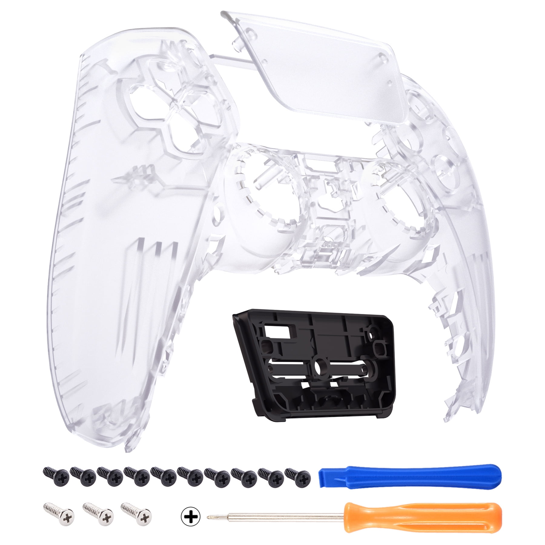 eXtremeRate Clear Touchpad Front Housing Shell Compatible with ps5 ...