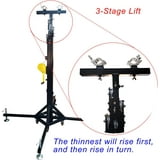 EQCOTWEA Crank Stand with Outriggers Stage Lighting Truss System with 4 ...