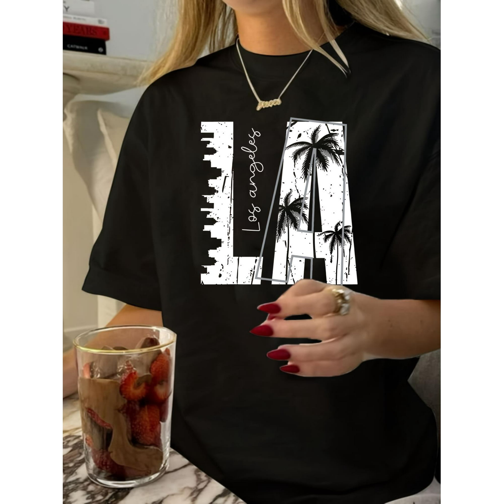 Click here for Generic 1pc Vintage Los Angeles Skyline T-Shirt  1... prices