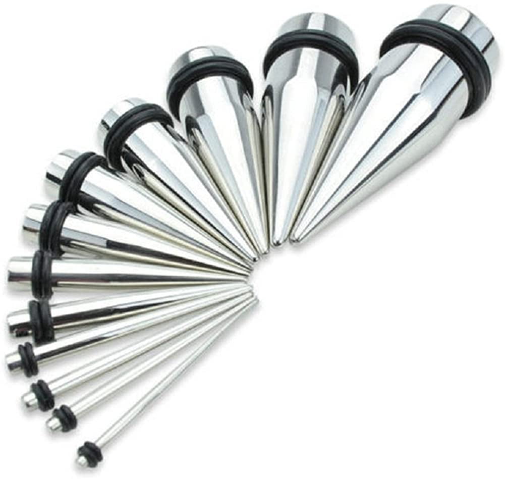 Surgical Steel 12G (2MM) Tapers / Hangers / Stretcher's 2 Pieces (1 ...