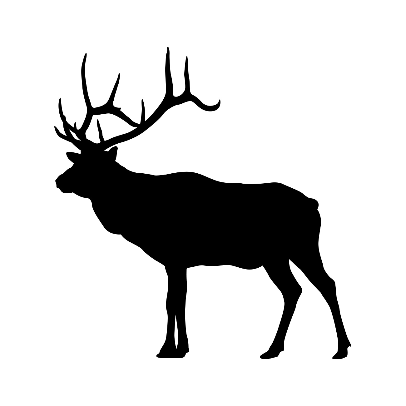 Elk Sticker Decal Die Cut - Self Adhesive Vinyl - Weatherproof - Made ...