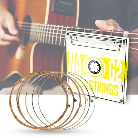 Guitar Strings, 6-Piece Acoustic Guitar Strings Set with Hexagonal ...