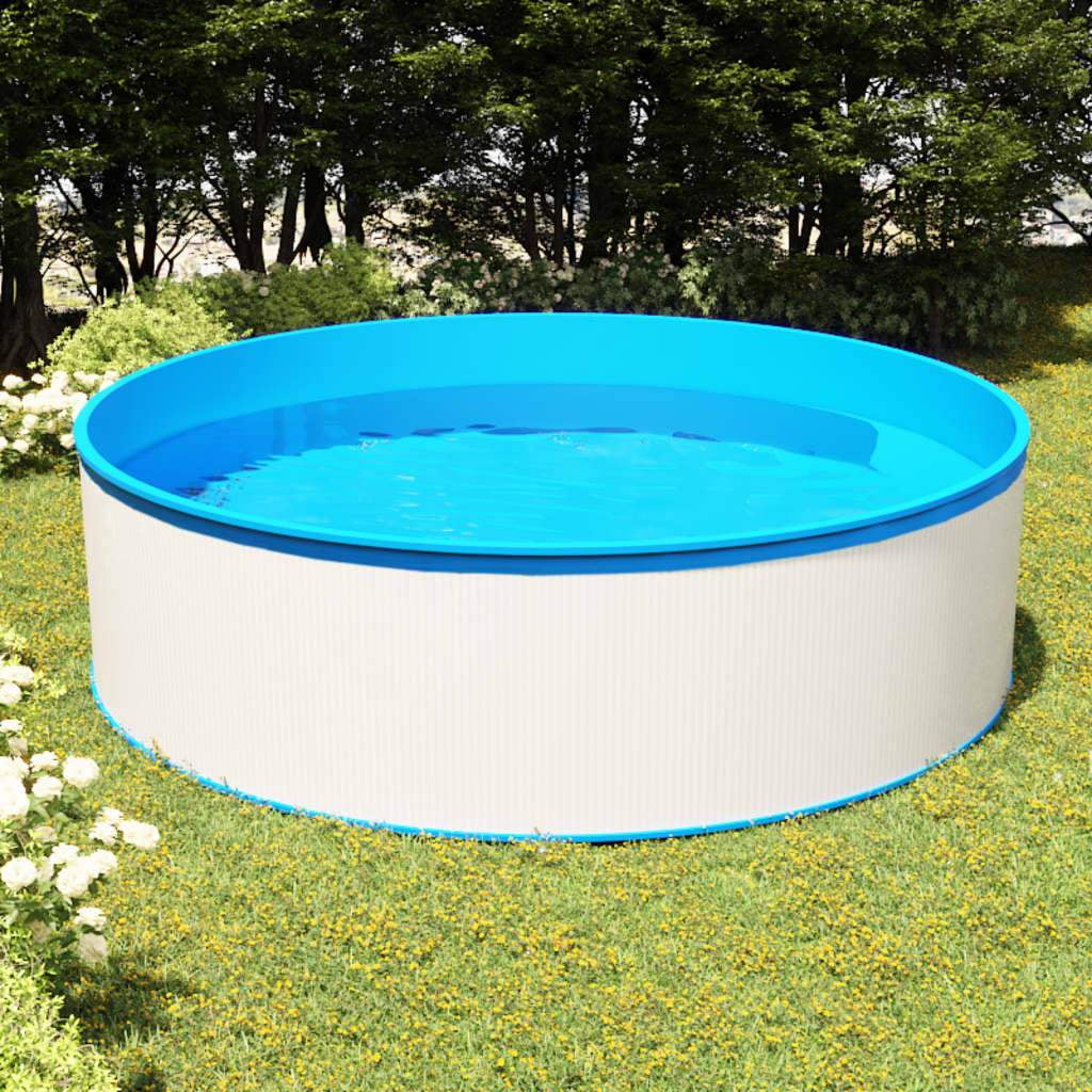 vidaXL Splasher Pool Inflatable Swimming Pool Above Ground Swim Gray ...
