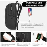 Mancro Travel Laptop Backpack, Business School Computer Bag with USB ...