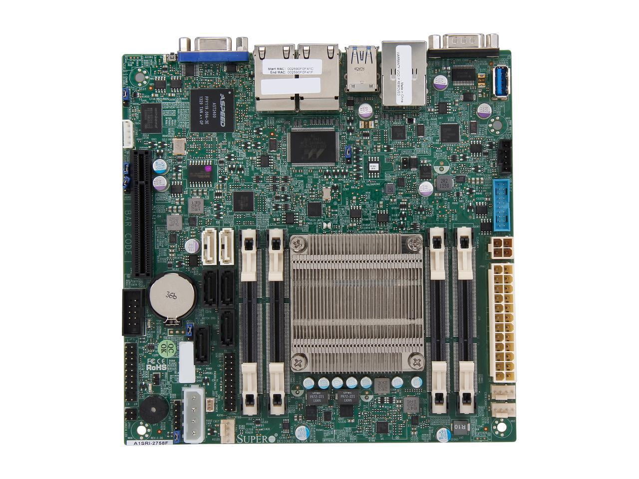 Supermicro A1SRI-2758F Motherboard - Intel Atom Processor C2758 ...