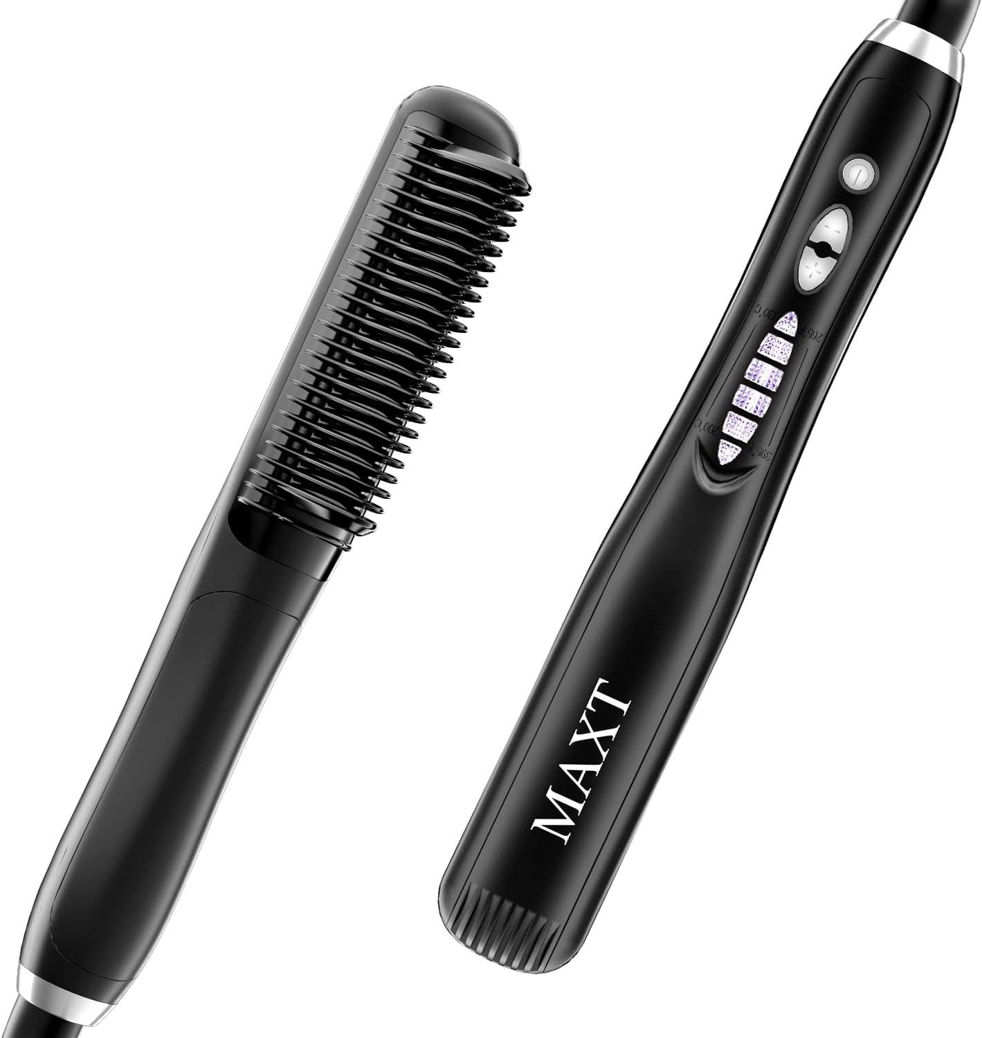 Hair Straightener Brush, MAXT Hair Straightening Comb for Women with 6 ...
