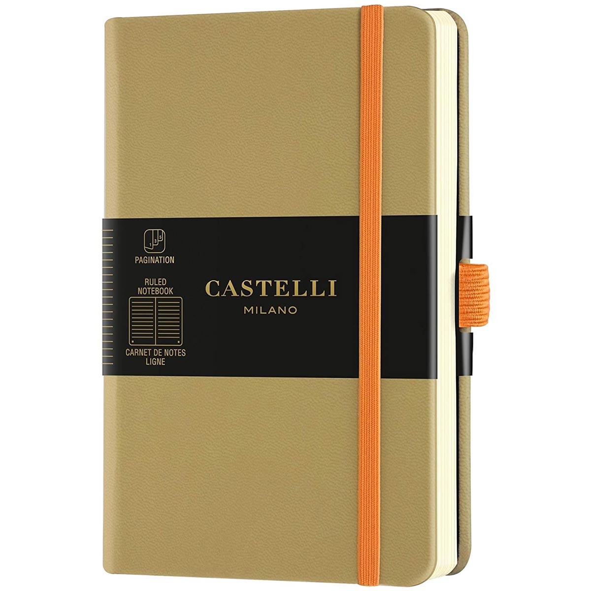 Castelli QC225-005 Aquarela A6 Notebook, Ruled, Olive - Walmart.com