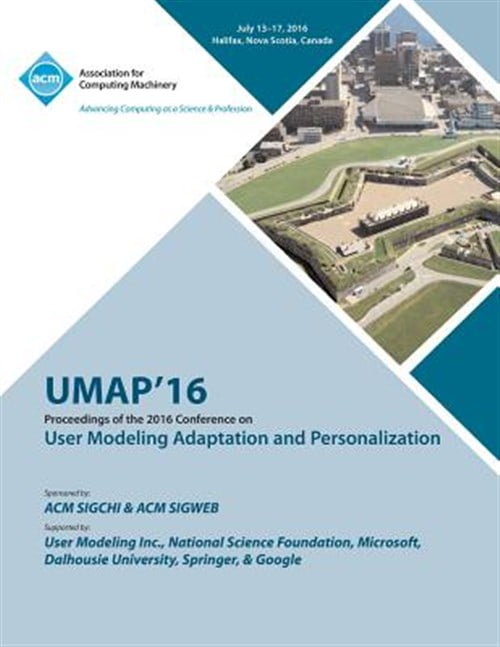 Pre-Owned UMAP 16 User Modeling, Adaptation and Personilization Conference - Walmart.com