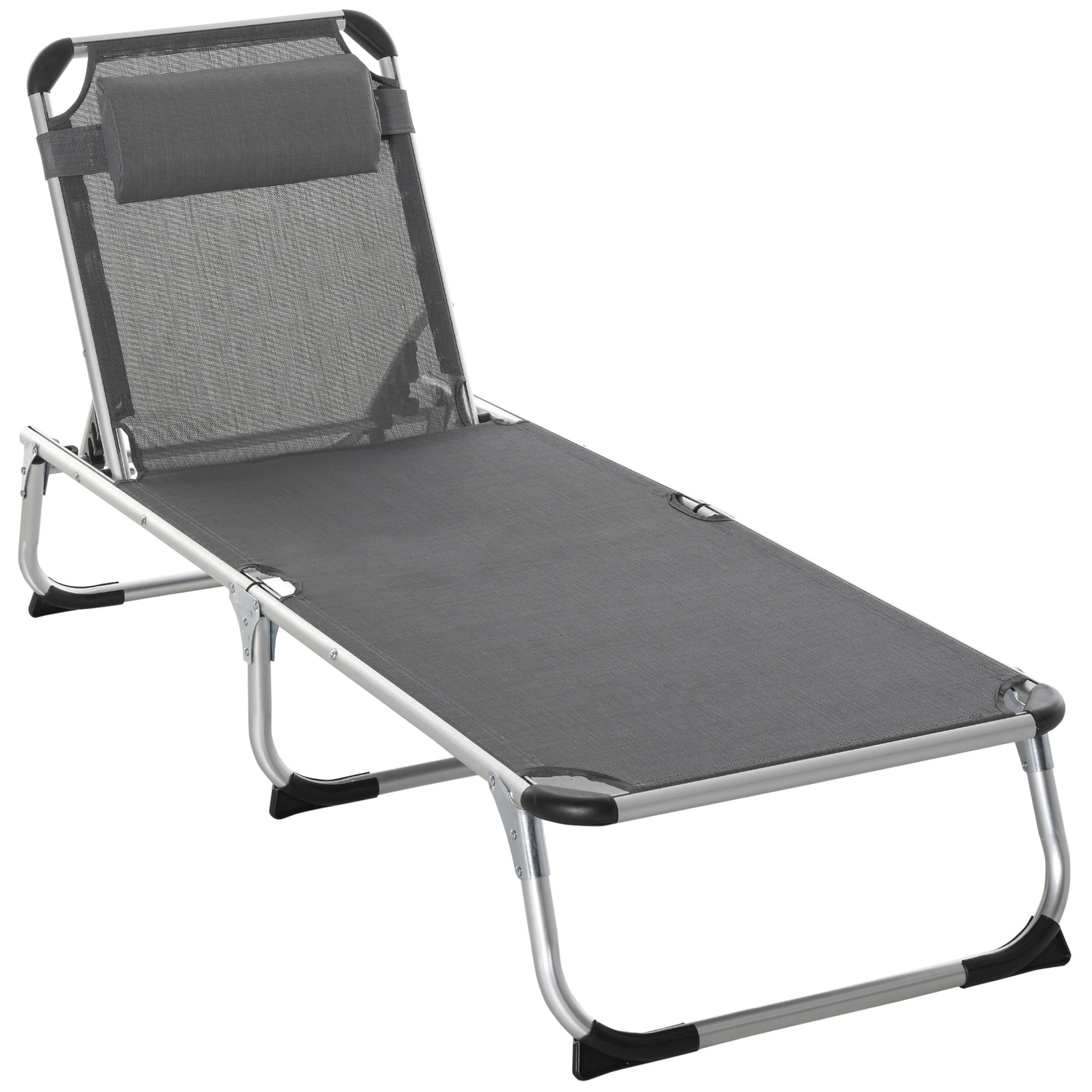 Click here for Outsunny Folding Lounge Chair With Headrest And Ad... prices