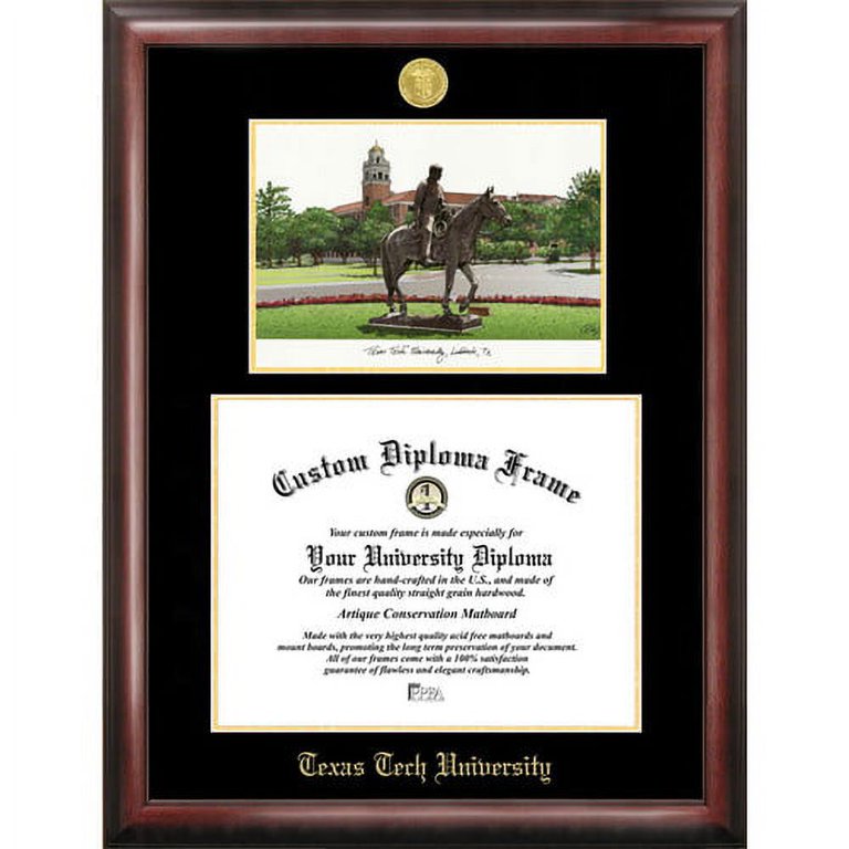 The University Of Texas At Austin Gold Embossed Diploma