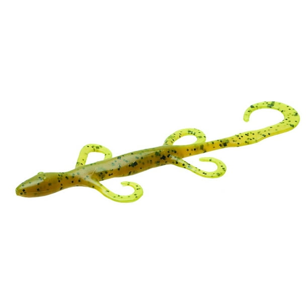 Zoom Lizard Fishing Bait, Chartreuse Pumpkin, 6”, 9-pack, Soft Baits ...