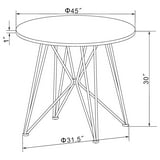 Rennes Round Table Black and Gunmetal - Walmart.com