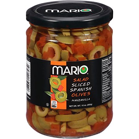 Mario Camacho Foods Salad Sliced Spanish Manzanilla Olives, 10 Ounce ...