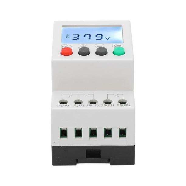 3 Phase Monitor Relay, Voltage Phase Sequence Protector 35mm Rail ...