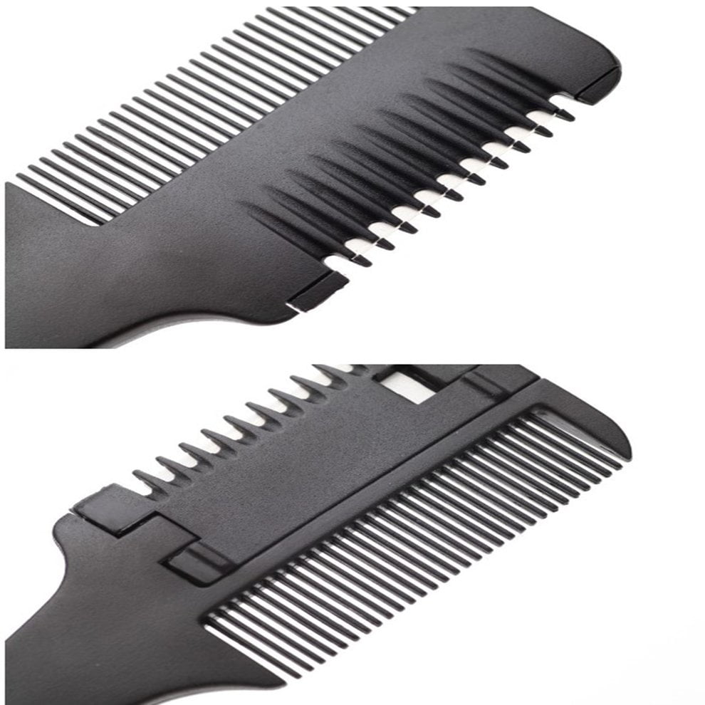 Hair Razor Comb Shaving Blades Handle Hairdressing Hair Styling Razor ...