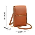 Anti-Theft Leather Phone Crossbody Bag for Women | Touch Screen ...