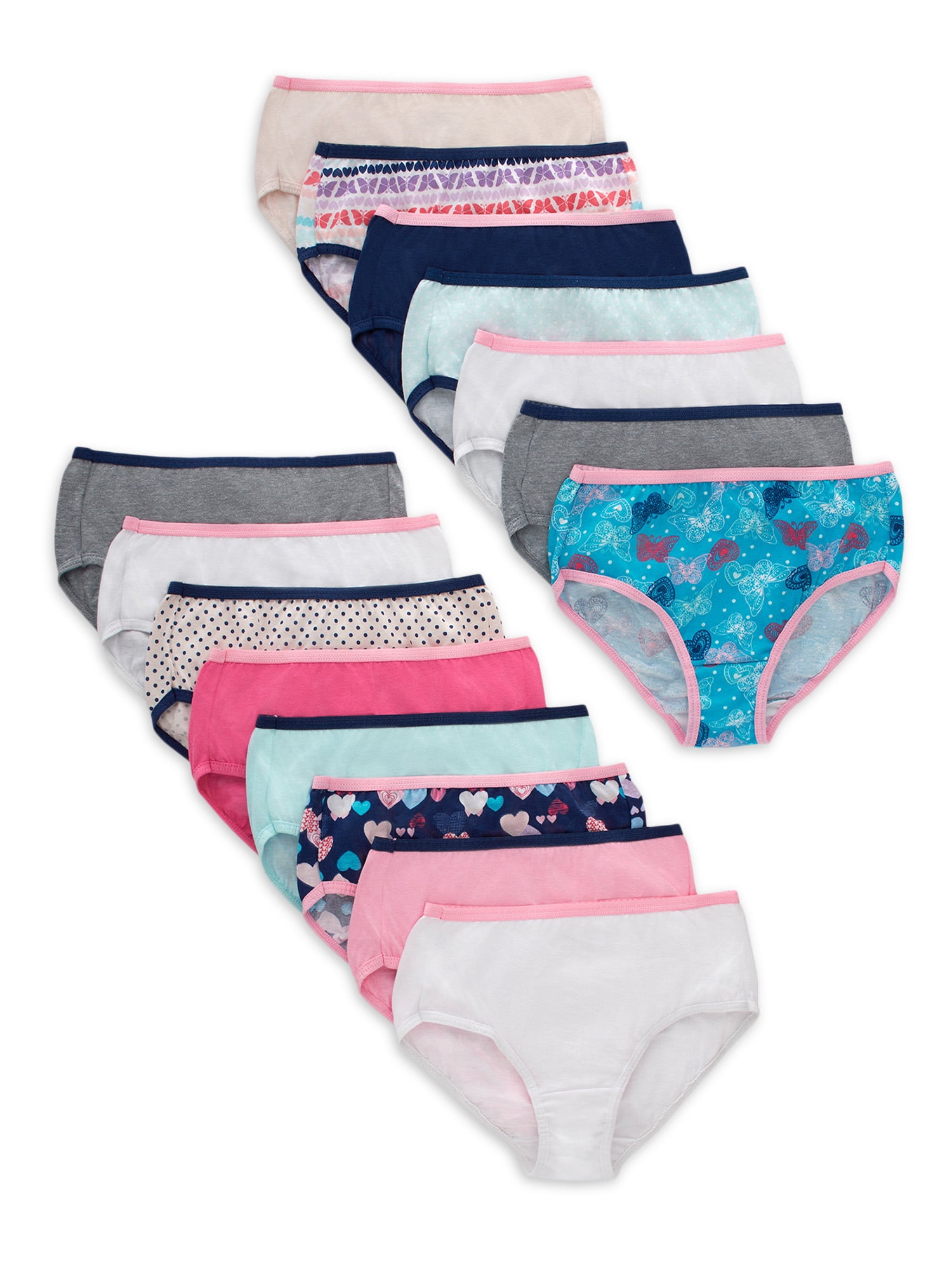 Hanes Girls' Cotton Brief, 14+1 Bonus Pack - Walmart.com