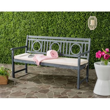 Safavieh Mischa Indoor/Outdoor Acacia Bench with Center Lift - Walmart.com