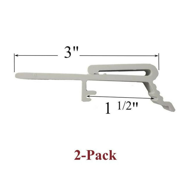 VERTICAL BLIND Dust Cover VALANCE CLIPS for 1 1/2" V3000 Track (2 Pack ...