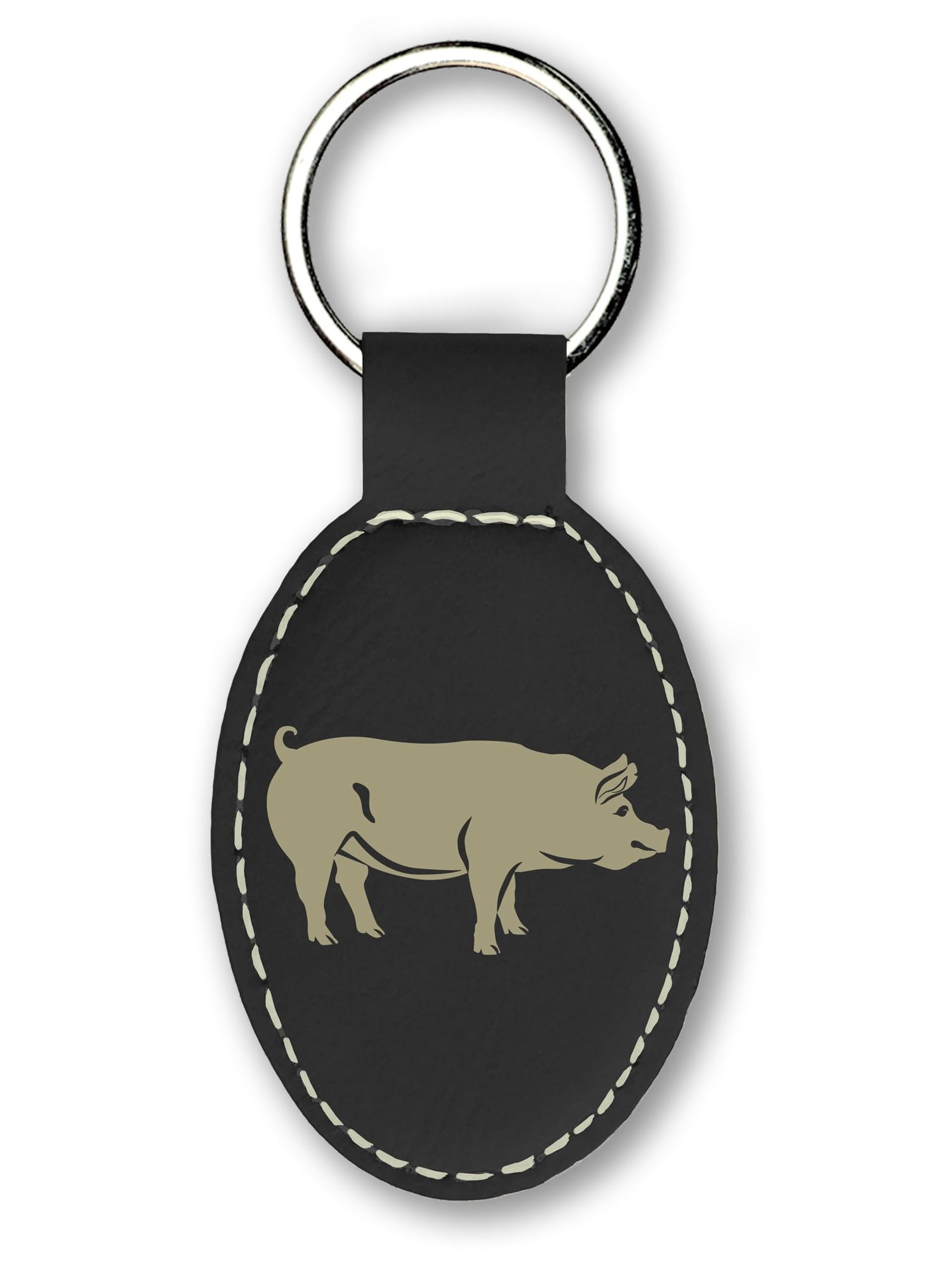 Keychain - Pig (Black) - Walmart.com