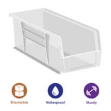 Box Partners Plastic Stack & Hang Bin Boxes 5 3/8" x 4 1/8" x 3" Clear ...