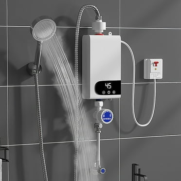 EECOO 3000W Tankless Electric Water Heater Compact Fast Heating Water ...